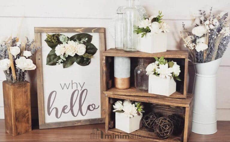 Tempat Bunga Dari Kayu Minimalis Lebih Menghemat Ruangan