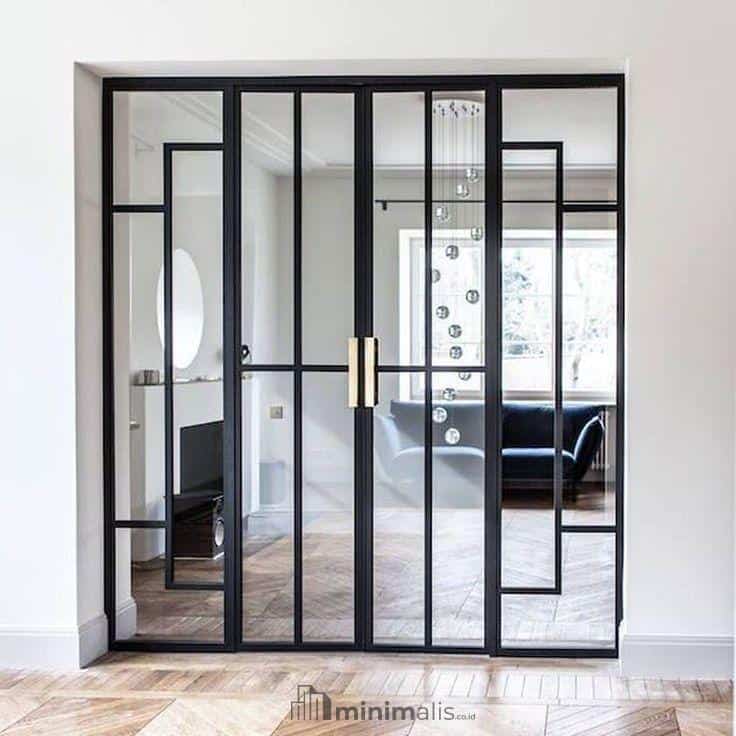 Partisi Minimalis Dari Besi Pengganti Tembok Agar Terasa Multifungsi