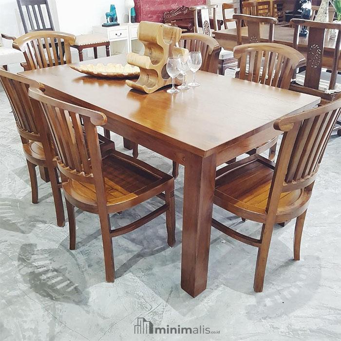 Bertahan Puluhan Tahun, Meja Jati Tebal Minimalis Jadi Pilihan Terbaik