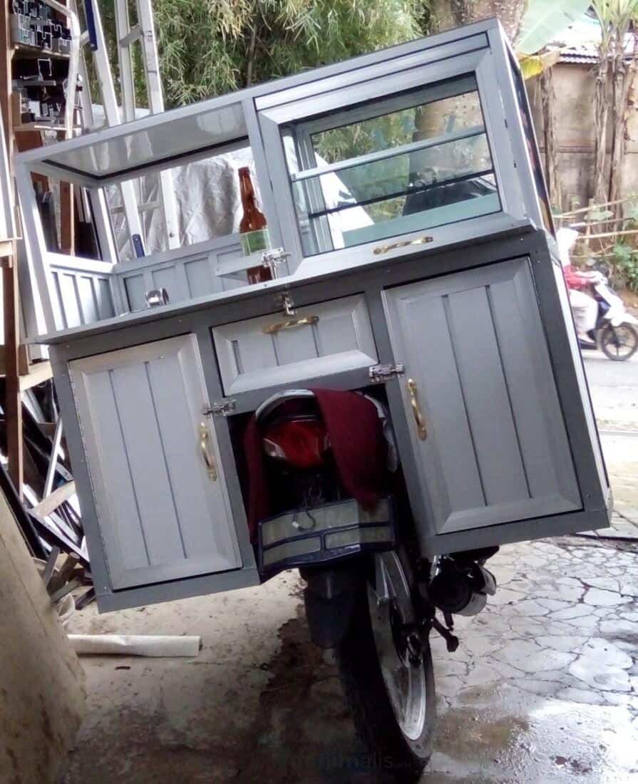 Menjemput Rezeki Dengan Model Gerobak Motor Minimalis yang Keren