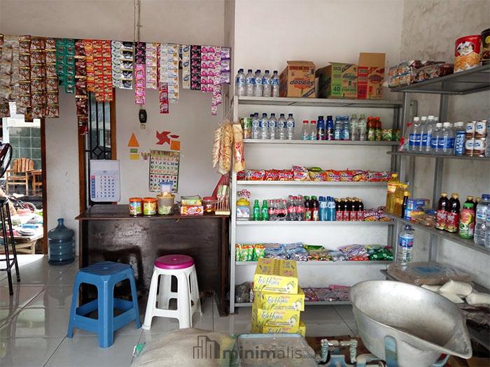 Desain Warung Sembako Minimalis Depan Rumah Bagi UKM