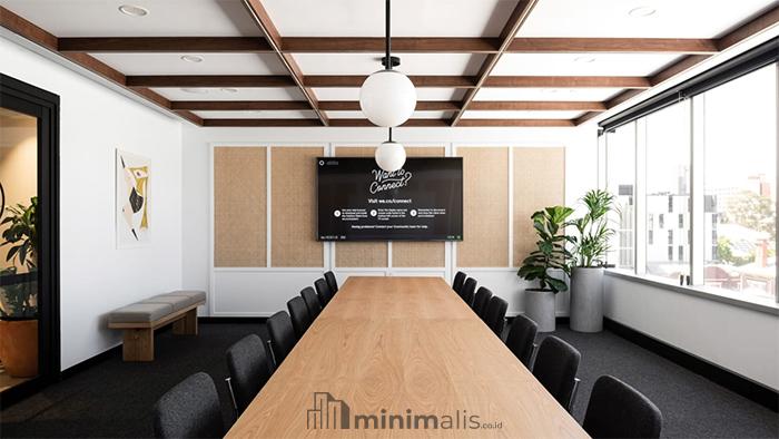 Backdrop Ruang Rapat Minimalis Tak Akan Bikin Fokus Buyar - Minimalist