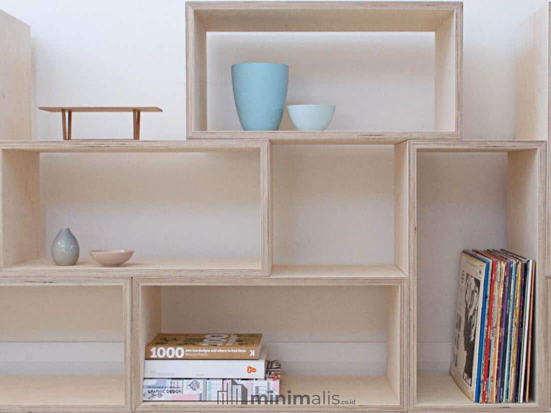 5 Macam Rak Triplek Minimalis Super Awet dan Gampang Dibikin