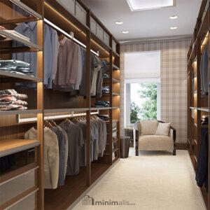 Siap Gaya! Ruang Baju Minimalis Ditata Layaknya Artis