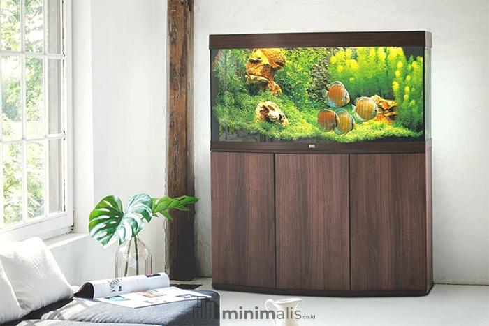 39+ Meja Aquarium Minimalis Dari Material yang Cantik Tahan Lama