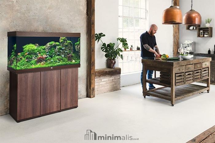 39+ Meja Aquarium Minimalis Dari Material yang Cantik Tahan Lama