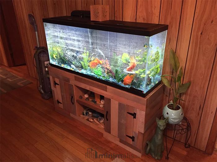 39+ Meja Aquarium Minimalis Dari Material yang Cantik Tahan Lama