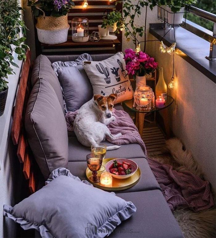 40+ Balkon Minimalis Untuk Bersantai di Luar Ruangan Penuh Privasi ...