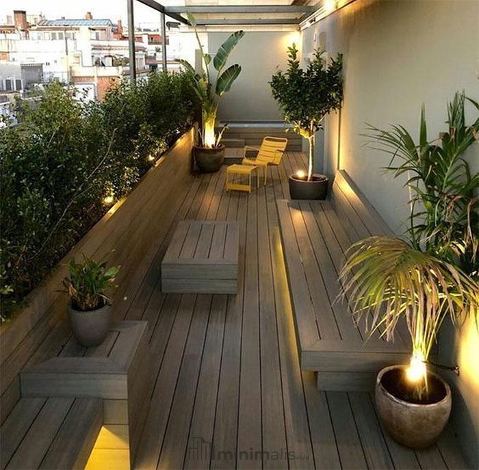 40+ Balkon Minimalis Untuk Bersantai di Luar Ruangan Penuh Privasi