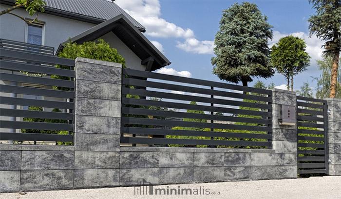 44+ Desain Pagar Besi Hollow Minimalis Kokoh dan Bikin Gemes - Minimalist