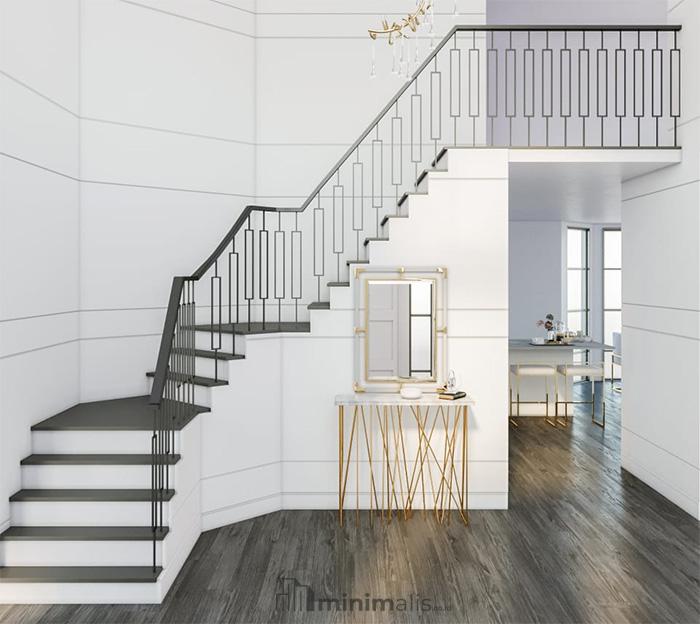 44+ Railing Tangga Minimalis Unik Penyambung Lantai Pemberi Estetika ...