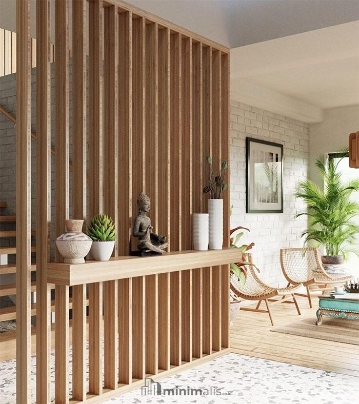 45+ Sekat Ruangan Minimalis Modern 2 Muka Pemberi Motif dan Aksen