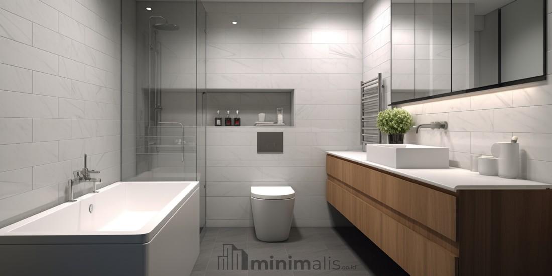 Desain Kamar Mandi Minimalis 2x3 yang Nyaman dan Elegan - Minimalist