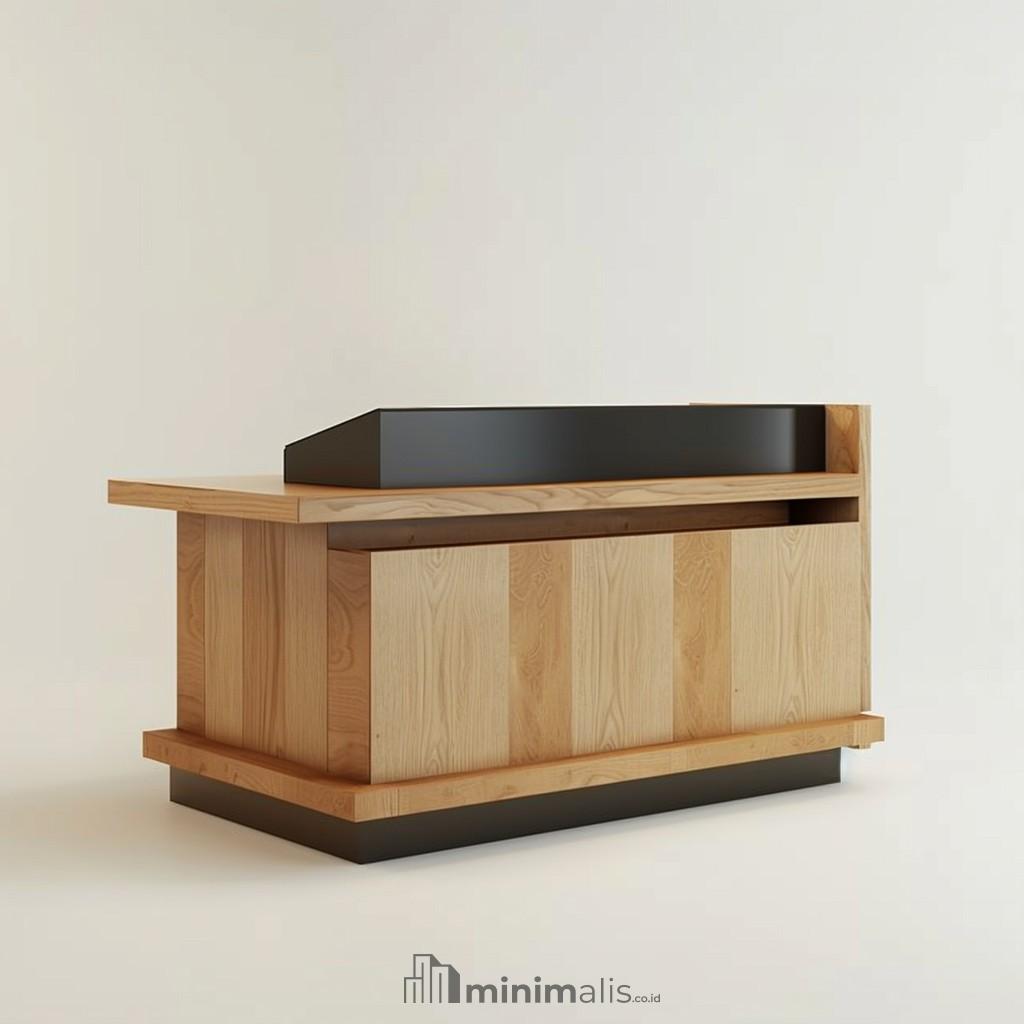 Kumpulan Inspirasi Desain Meja Kasir Minimalis April 2024 - Minimalist