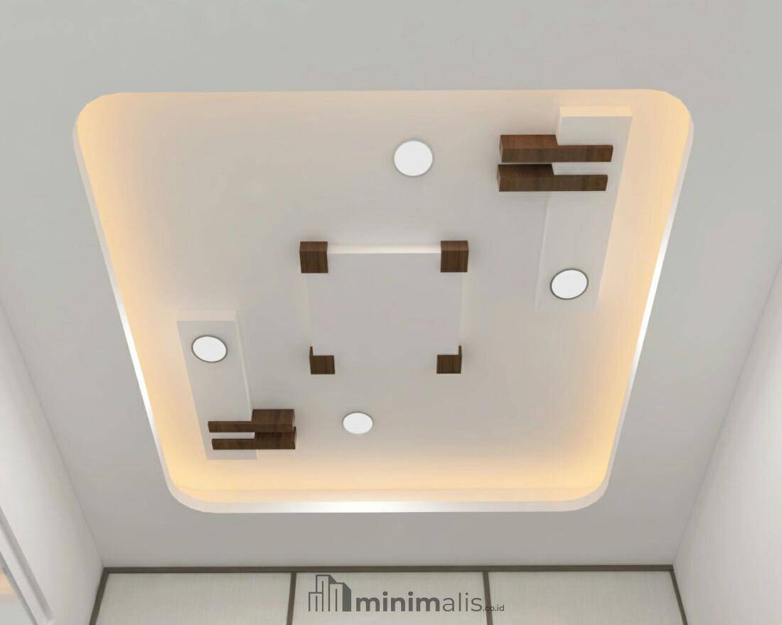 Atap Langit Indah Berkat Motif PVC Minimalis Sesuai Tema - Minimalist